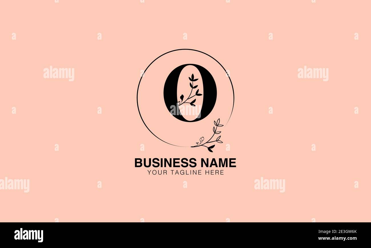 Floral O OO initial logo | initial based modern monogram logo, vector ...