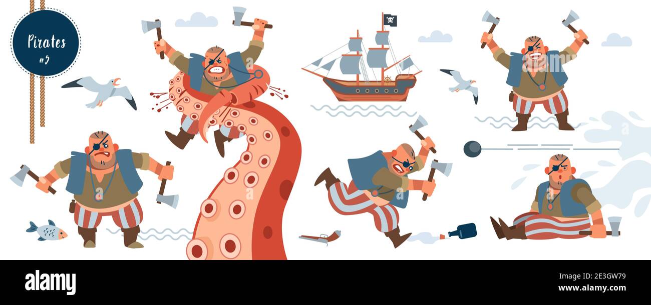 Courageous captain Stock Vector Images - Alamy