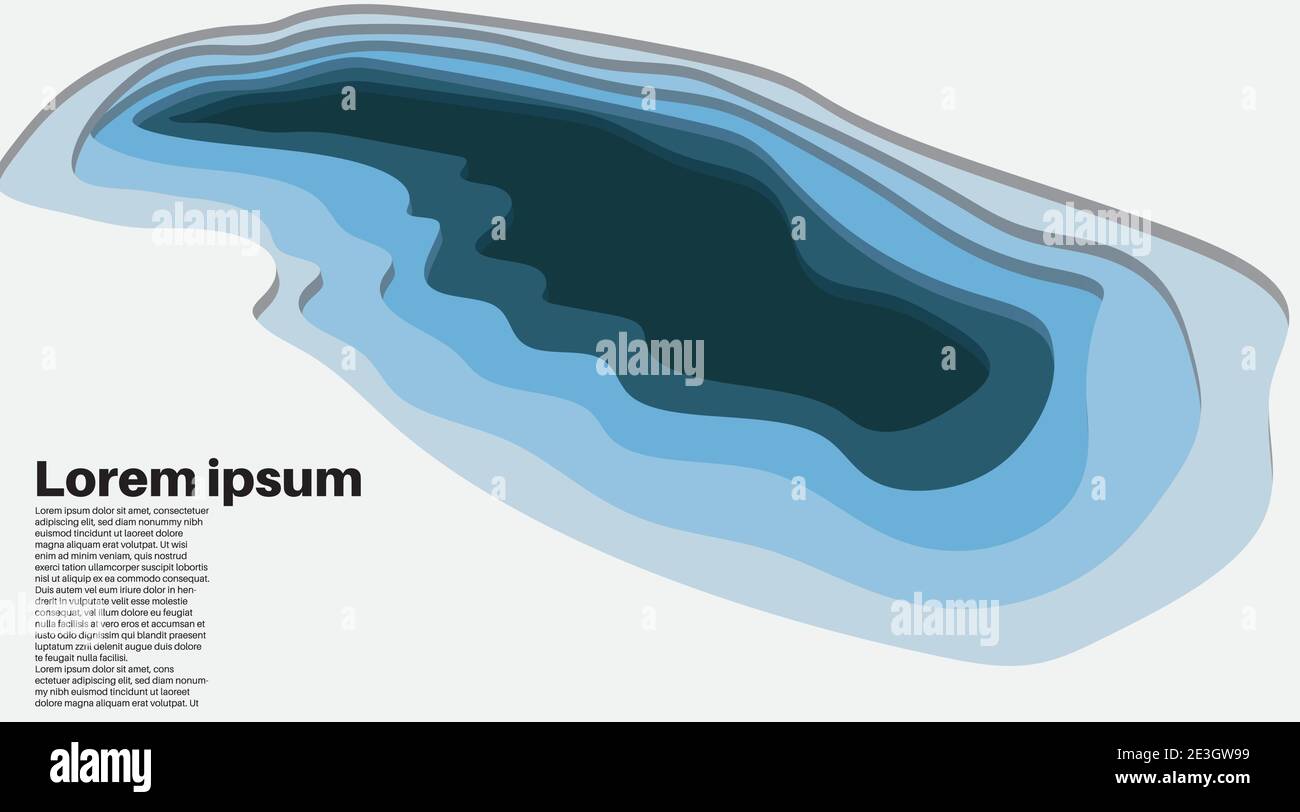 Overlapping vector background waves. deep water illustration design ...