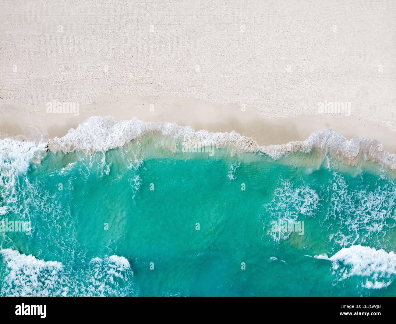 Drone photo Playa Ballenas, Cancun, Quintana Roo, Mexico. Only the ...