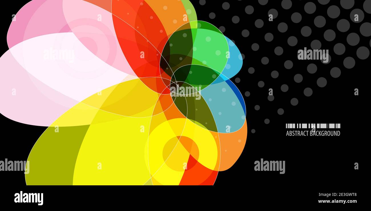 Abstract colorful background creative graphics template with blended ...