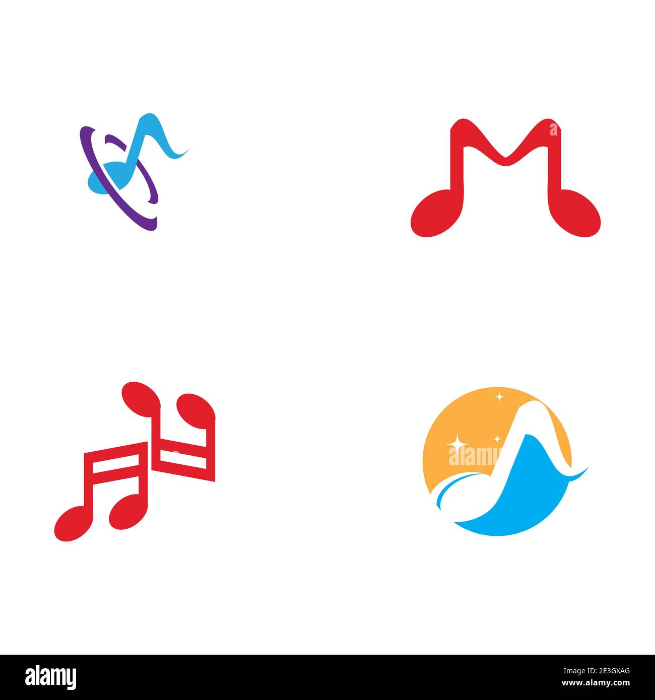 Musik note Logo Template vector symbol nature Stock Vector Image & Art ...