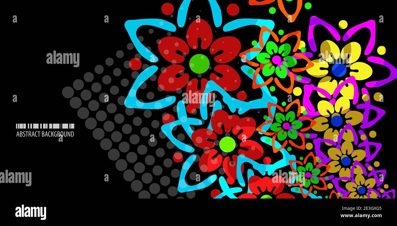 Abstract colorful background creative graphics template with blended ...