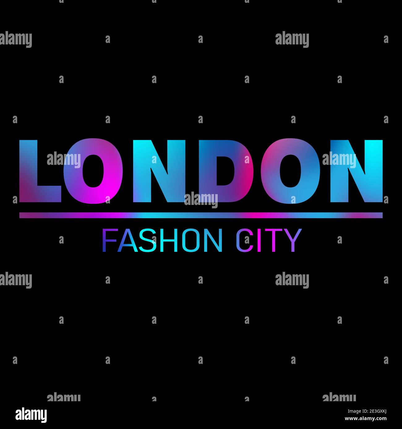 Vector illustration on the theme of London. Stylized Slogan: London ...