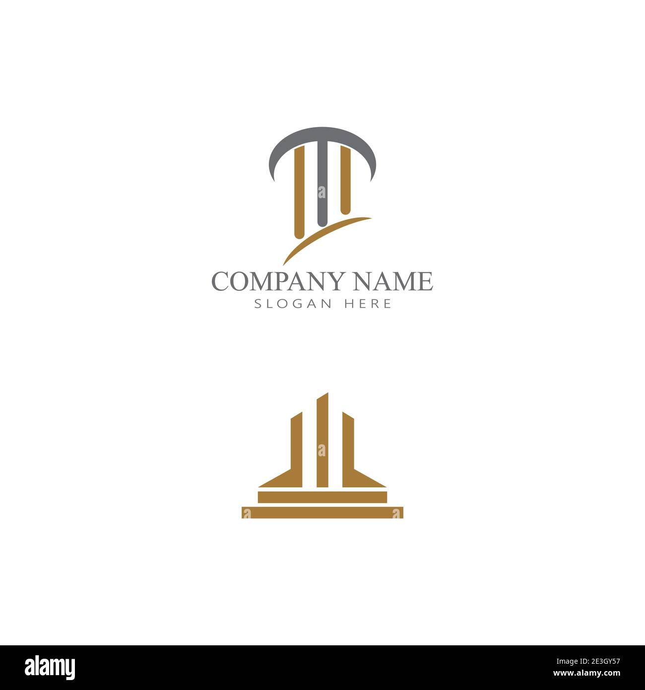 Column icon Logo Template vector illustration design Stock Vector Image ...