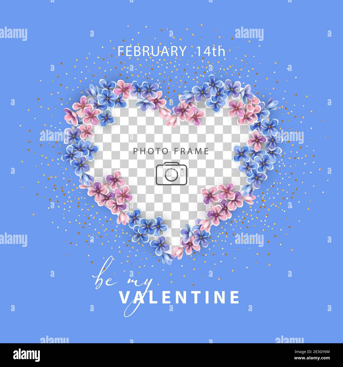 Blue edged flower Stock Vector Images - Alamy