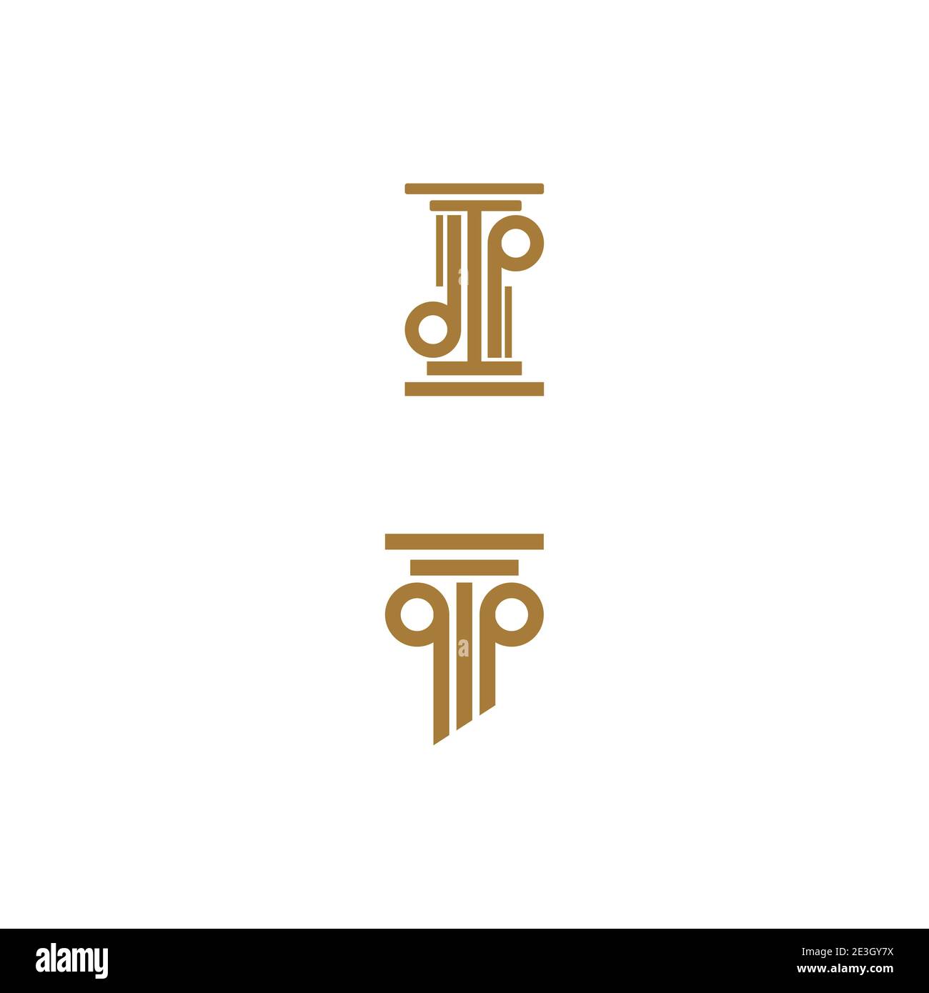 Column icon Logo Template vector illustration design Stock Vector Image ...