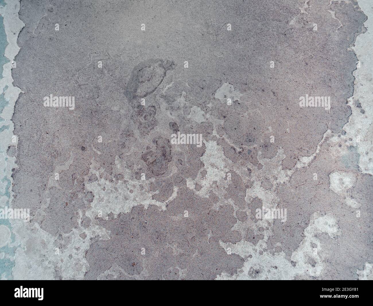 Worn rusty metal surface with paint flaking and cracking texture ...