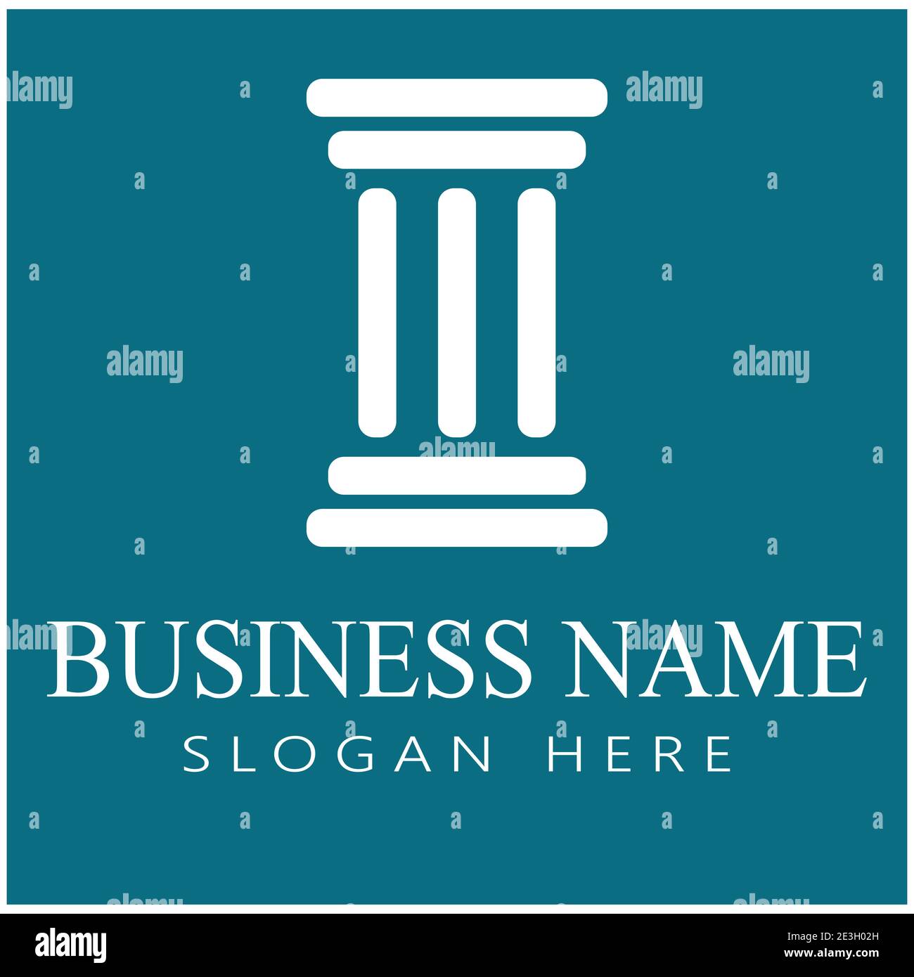 Column icon Logo Template vector illustration design Stock Vector Image ...