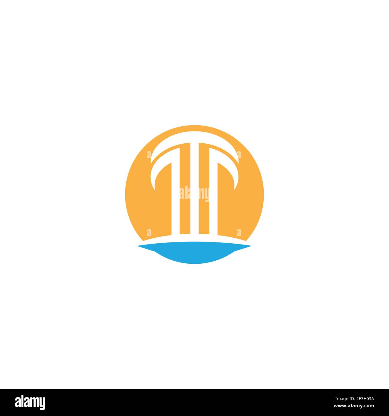 Column icon Logo Template vector illustration design Stock Vector Image ...