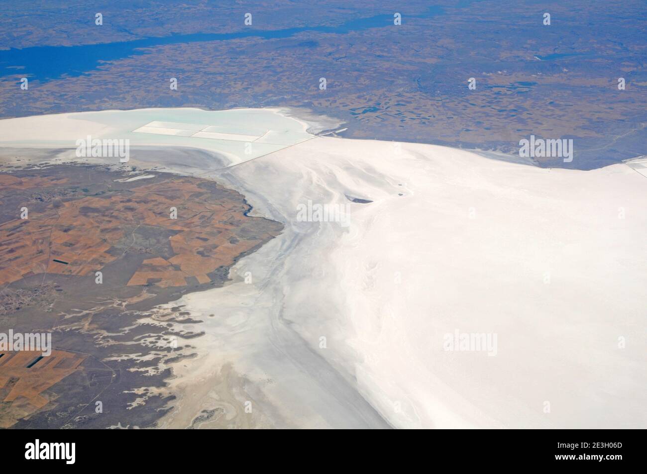 Lake Tuz, Aerial view, Turkey Stock Photo - Alamy