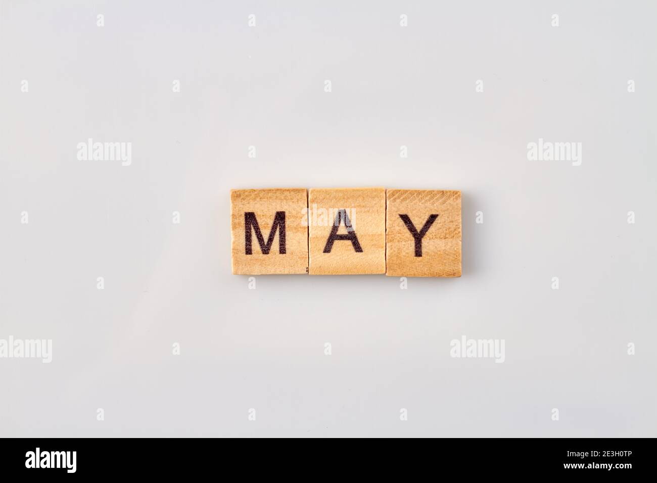 May word written on wood blocks Stock Photo - Alamy