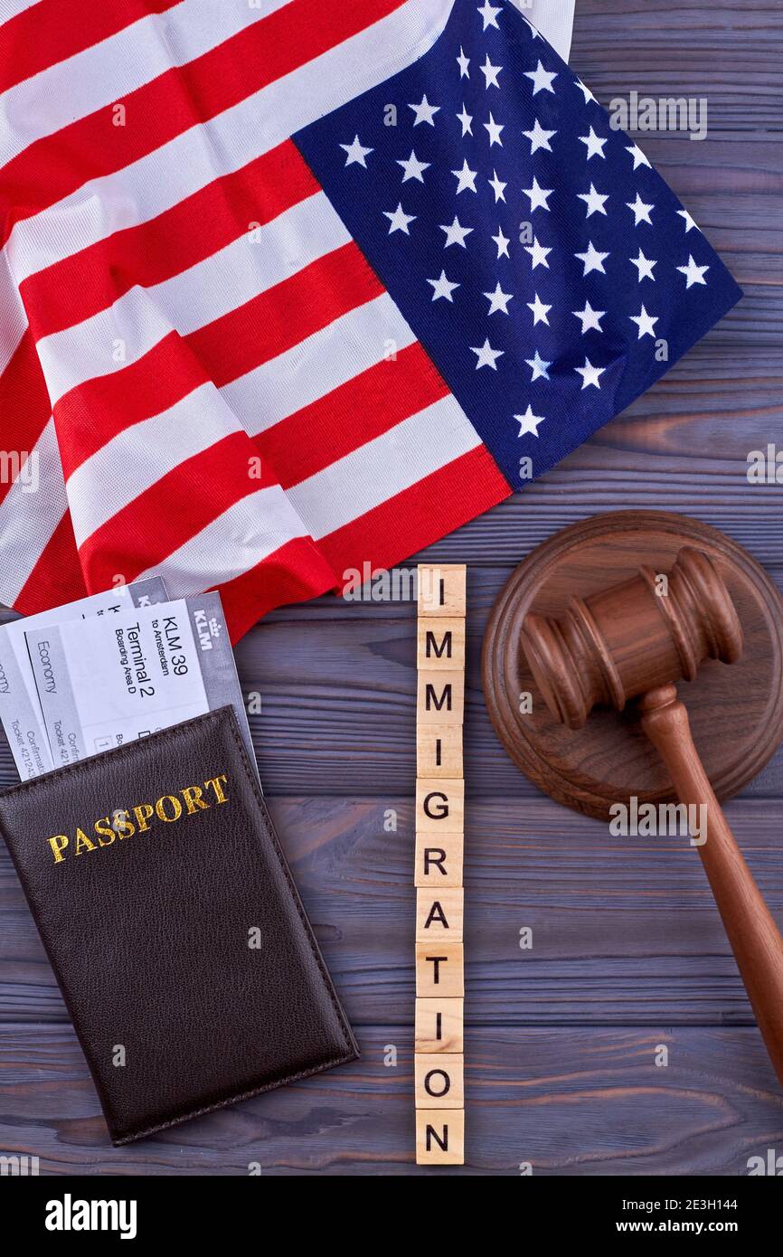 Flag united states passport hi-res stock photography and images - Alamy
