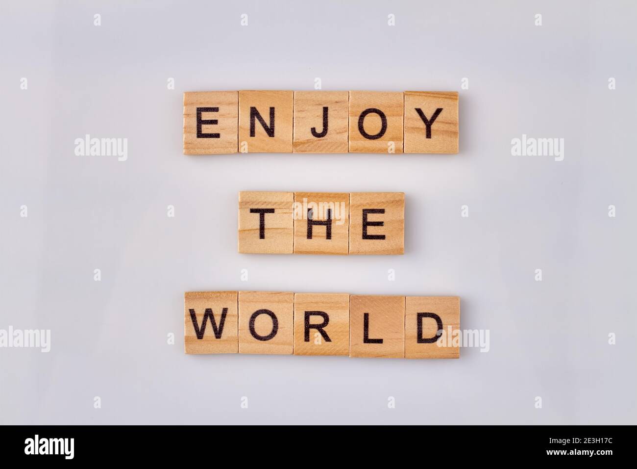 Enjoy the world concept Stock Photo - Alamy