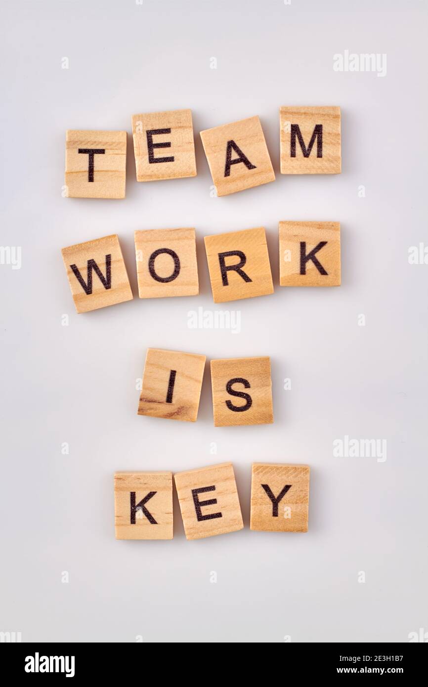 Team work is key Stock Photo - Alamy