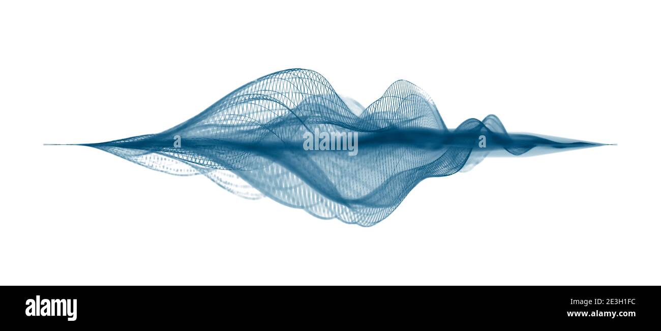 Wireframe Structure Modern Abstract Elegant Grid Background Audio Soundwaves Science Or Data