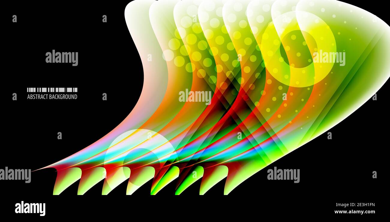 Abstract colorful background creative graphics template with blended ...