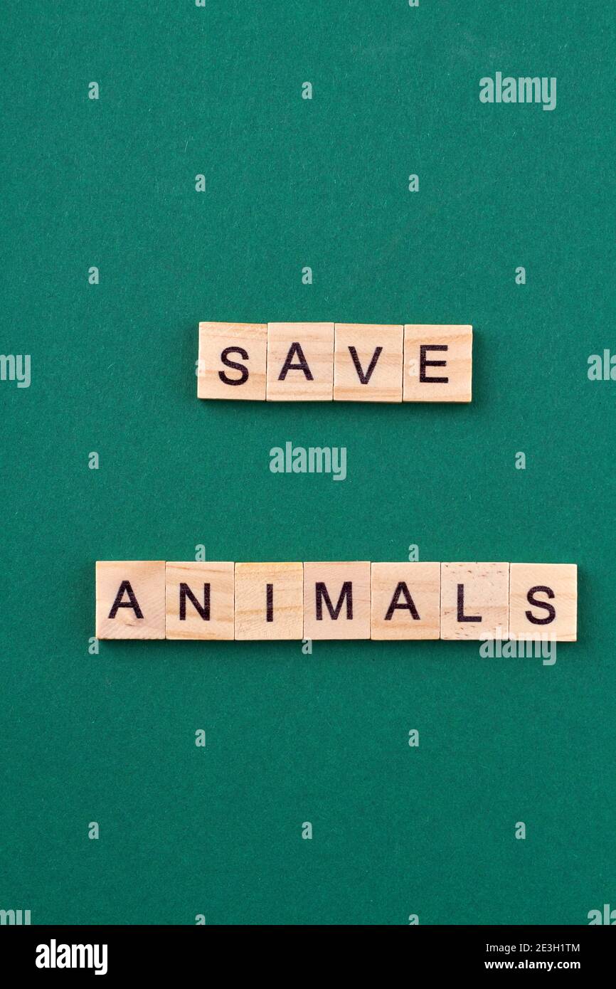 Wildlife conservation slogan Stock Photo - Alamy