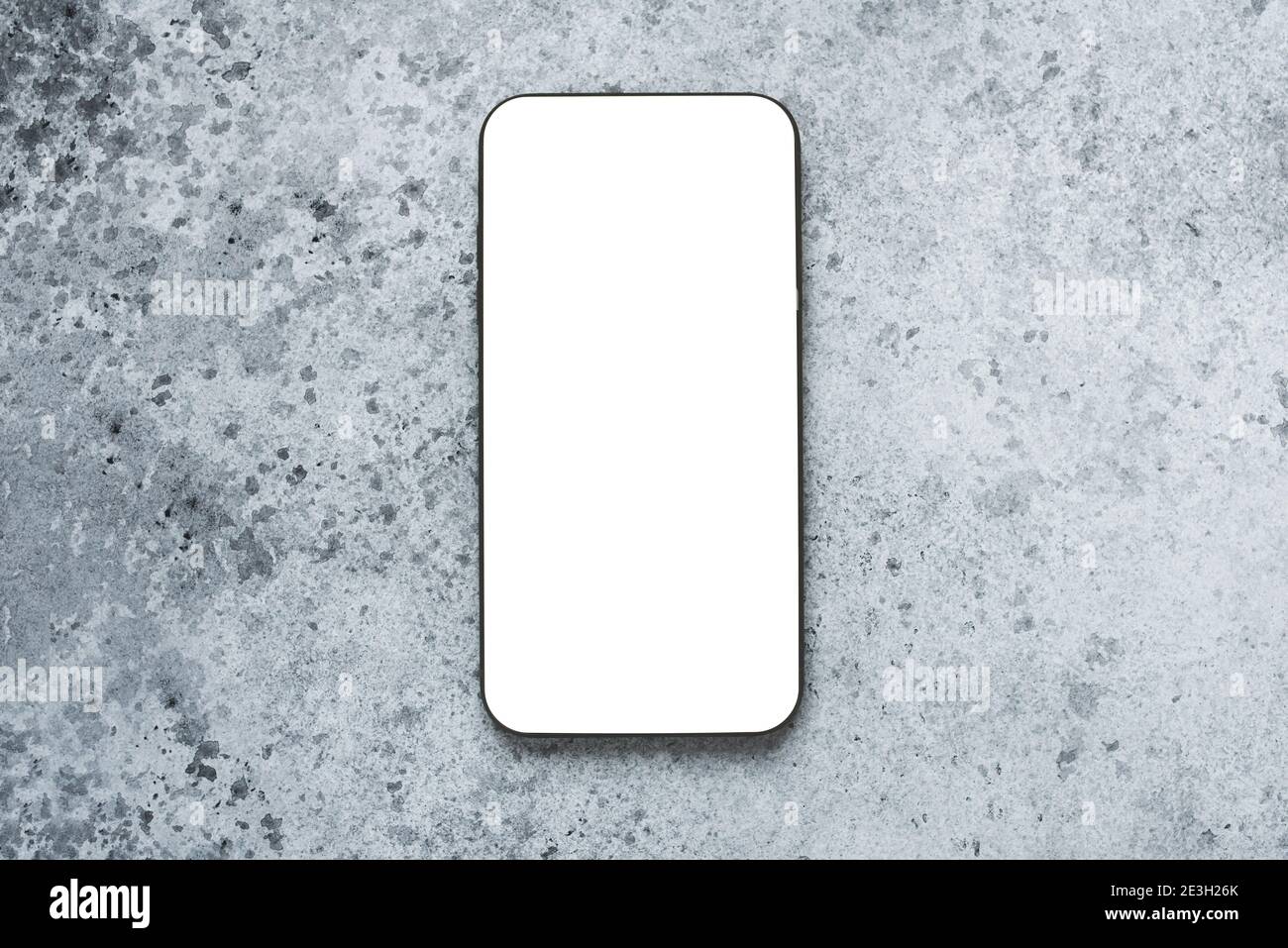 White screen of modern mobile phone for mockup Stock Photo - Alamy
