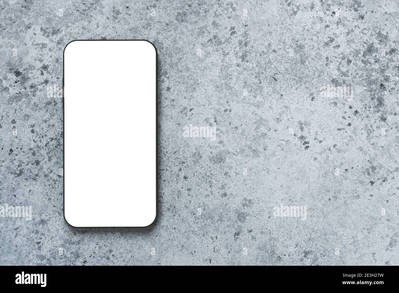 White screen of modern mobile phone for mockup Stock Photo - Alamy