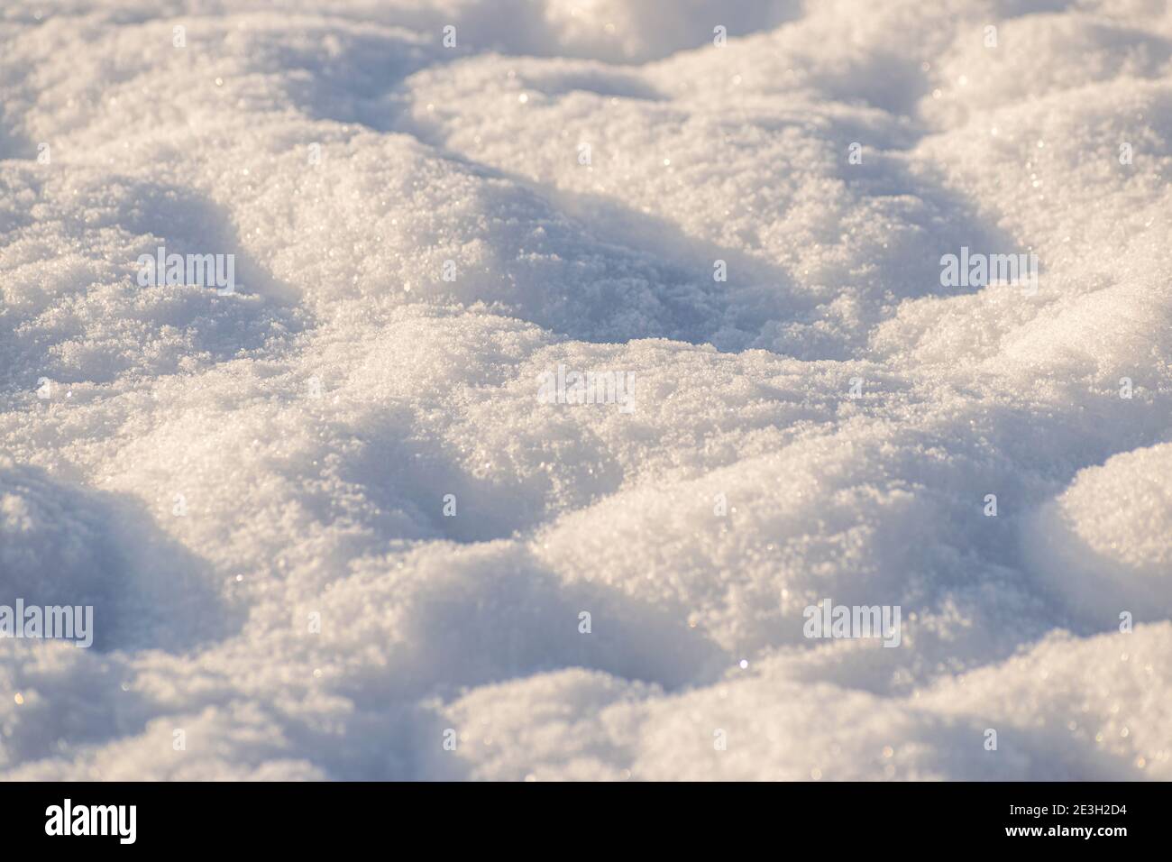 Fresh and clean show on the ground background 14 Stock Photo - Alamy