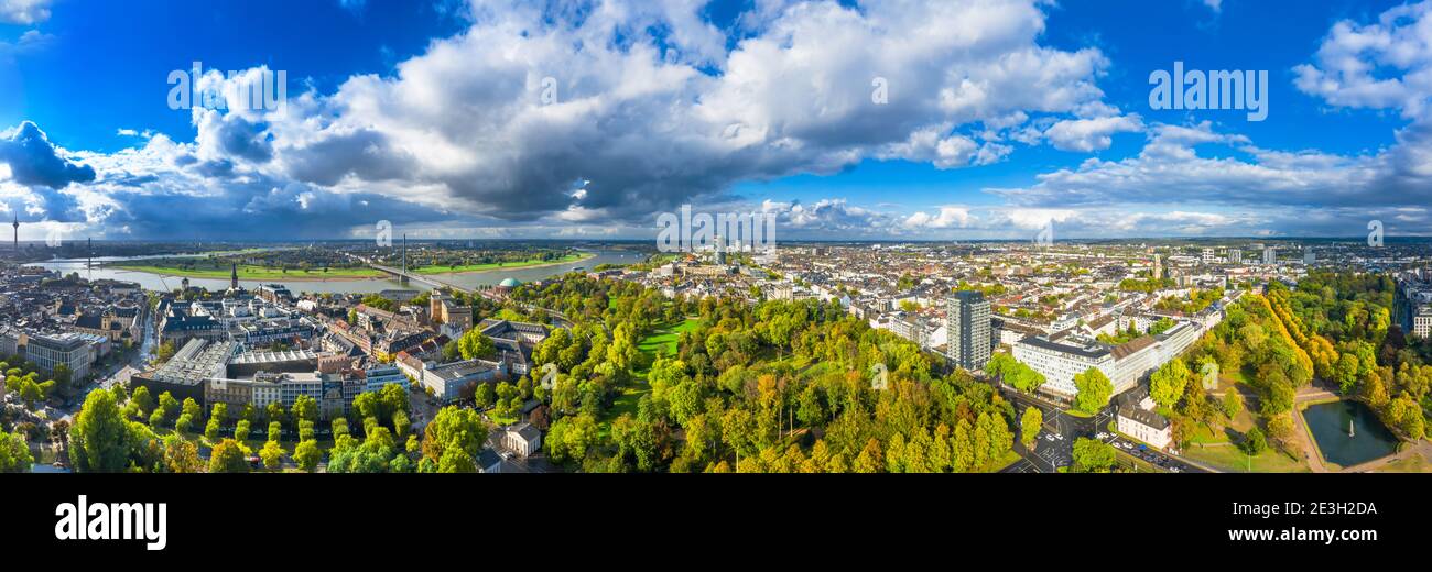 Dusseldorf panorama summer hi-res stock photography and images - Alamy