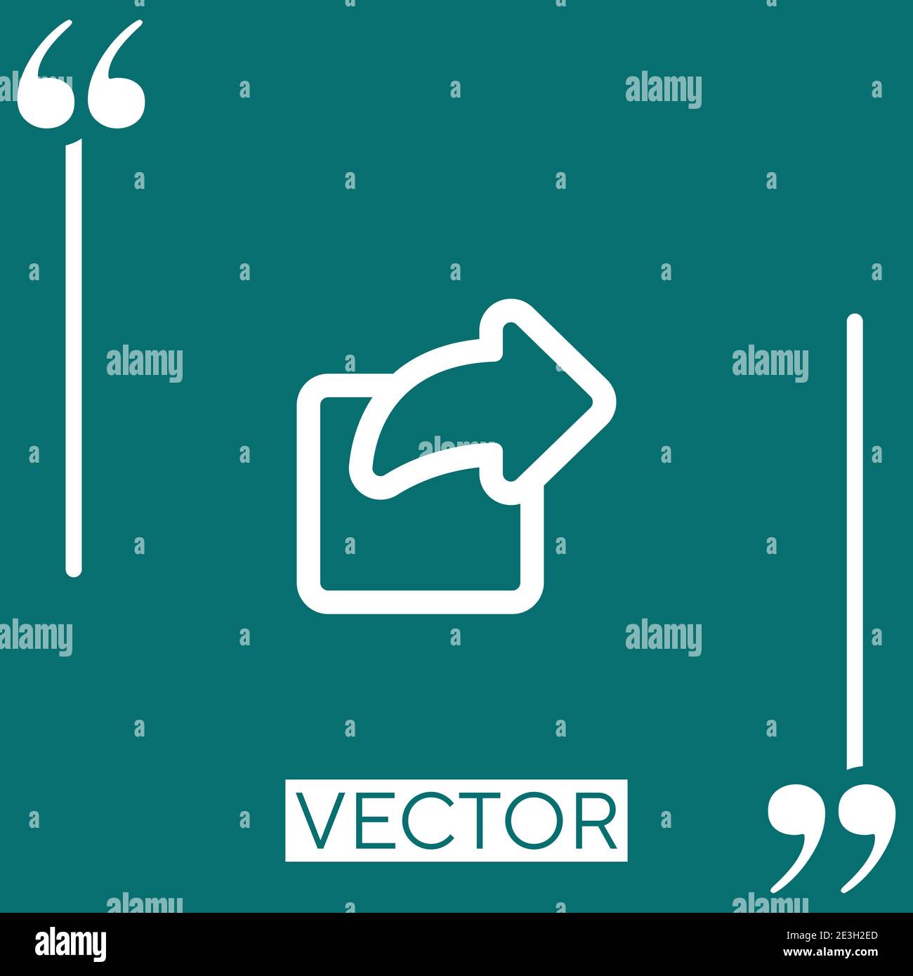 logout outlined square button with right arrow vector icon Linear icon ...
