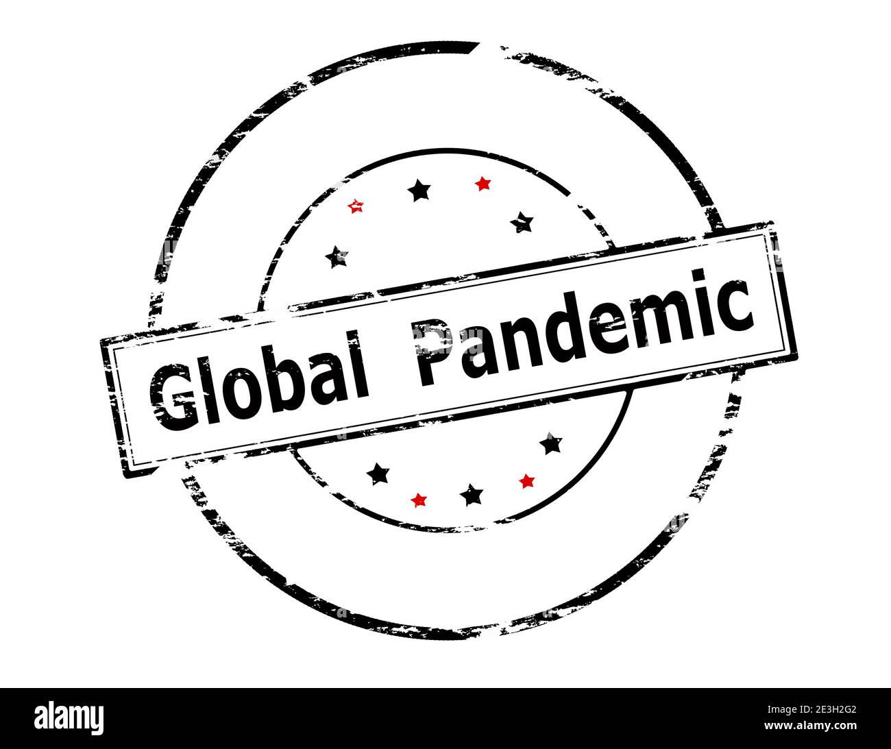Rubber stamp with text global pandemic inside, vector illustration ...