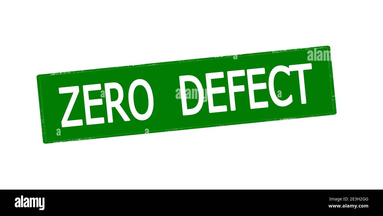 Rubber stamp with text zero defect inside, vector illustration Stock ...