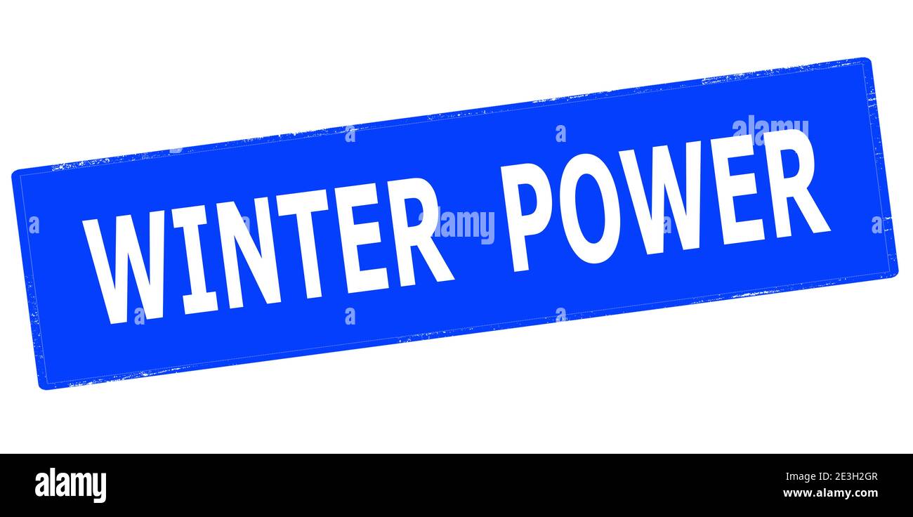 Rubber stamp with text winter power inside, vector illustration Stock ...