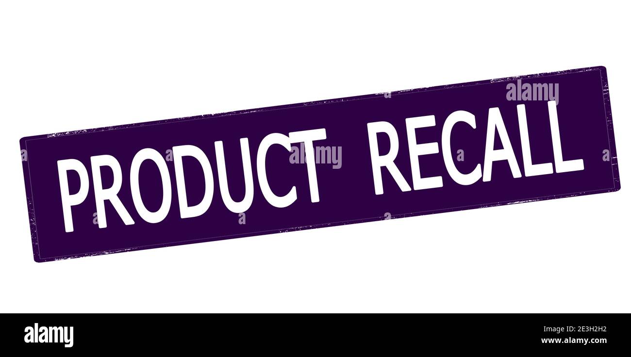 Rubber stamp with text product recall inside, vector illustration Stock ...
