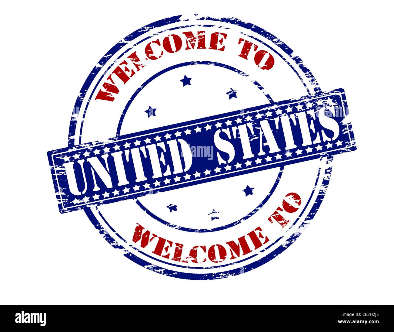 Rubber stamp with text welcome to United States inside, vector ...