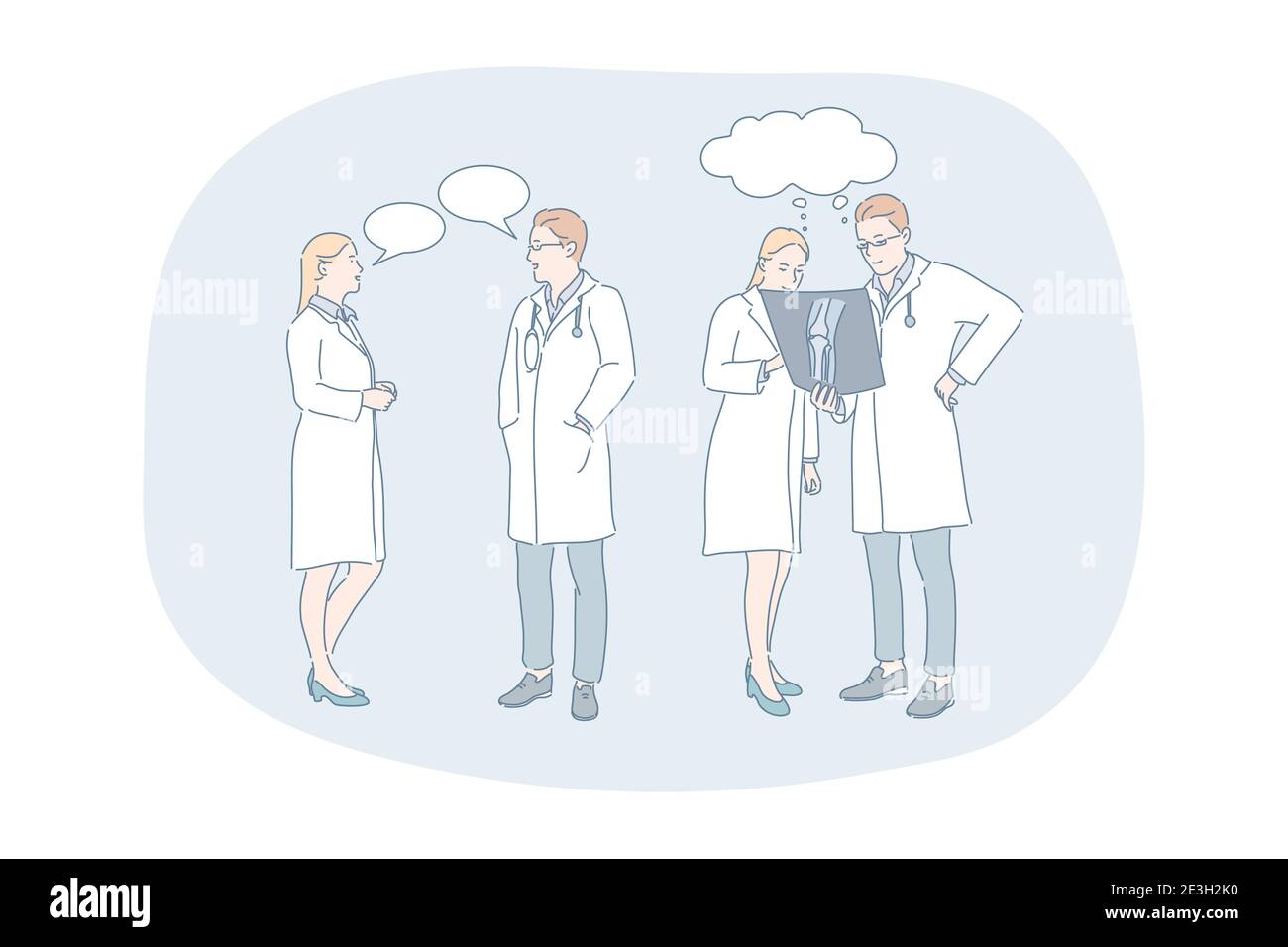 Healthcare, medicine, medicare, doctors communication and discussion ...