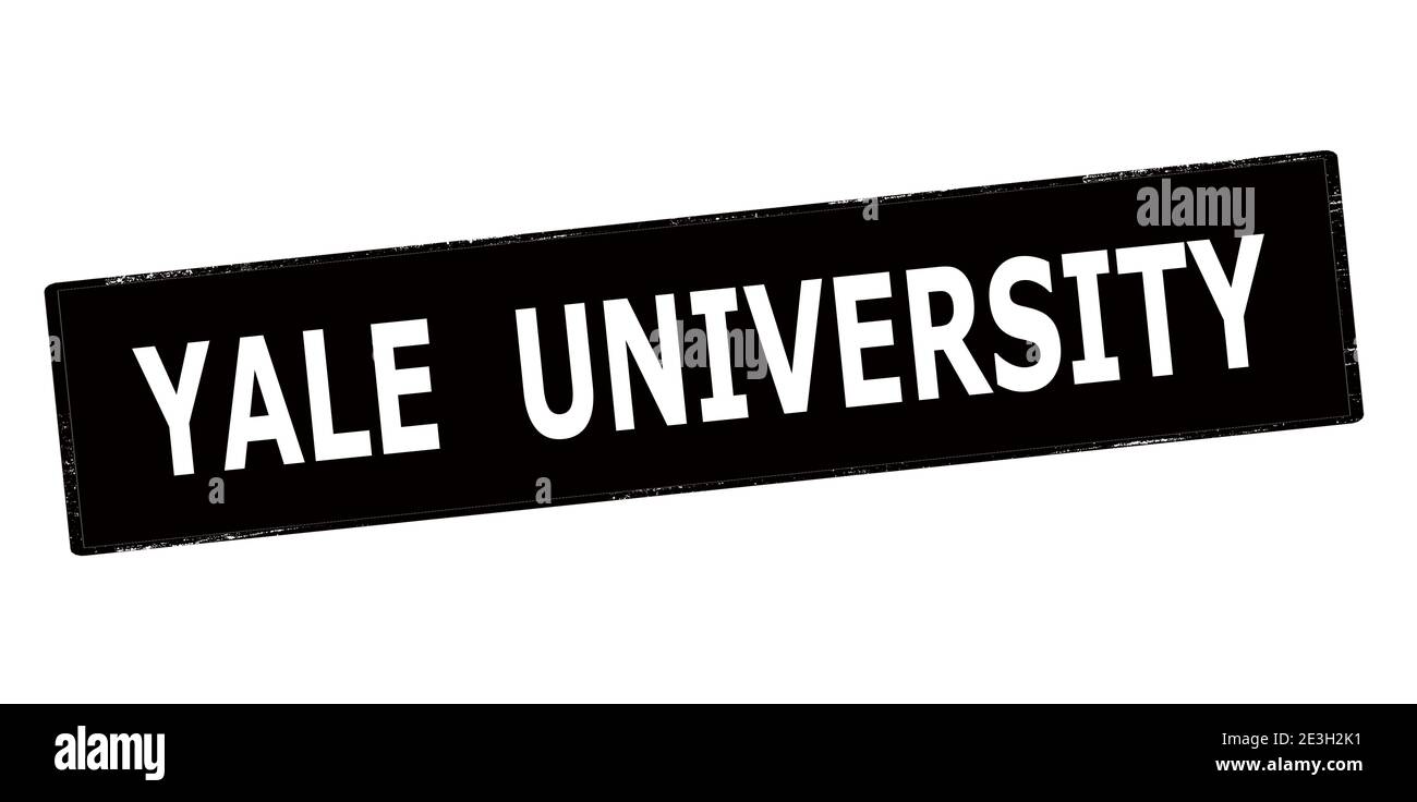 Rubber stamp with text Yale university inside, vector illustration ...