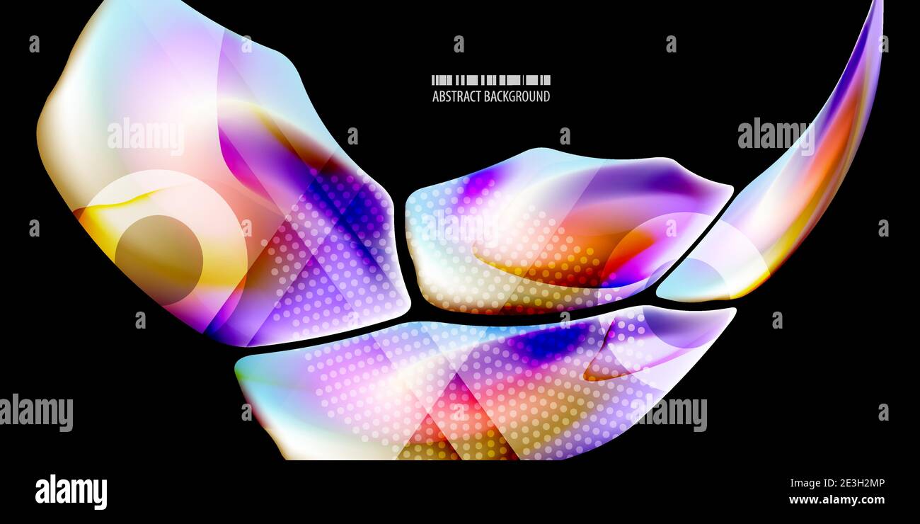 Abstract colorful background creative graphics template with blended ...
