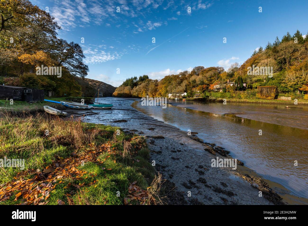Lerryn; River; Cornwall; UK Stock Photo - Alamy