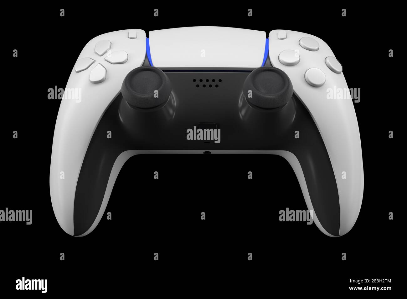 Realistic video game controller isolated on black with clipping path ...