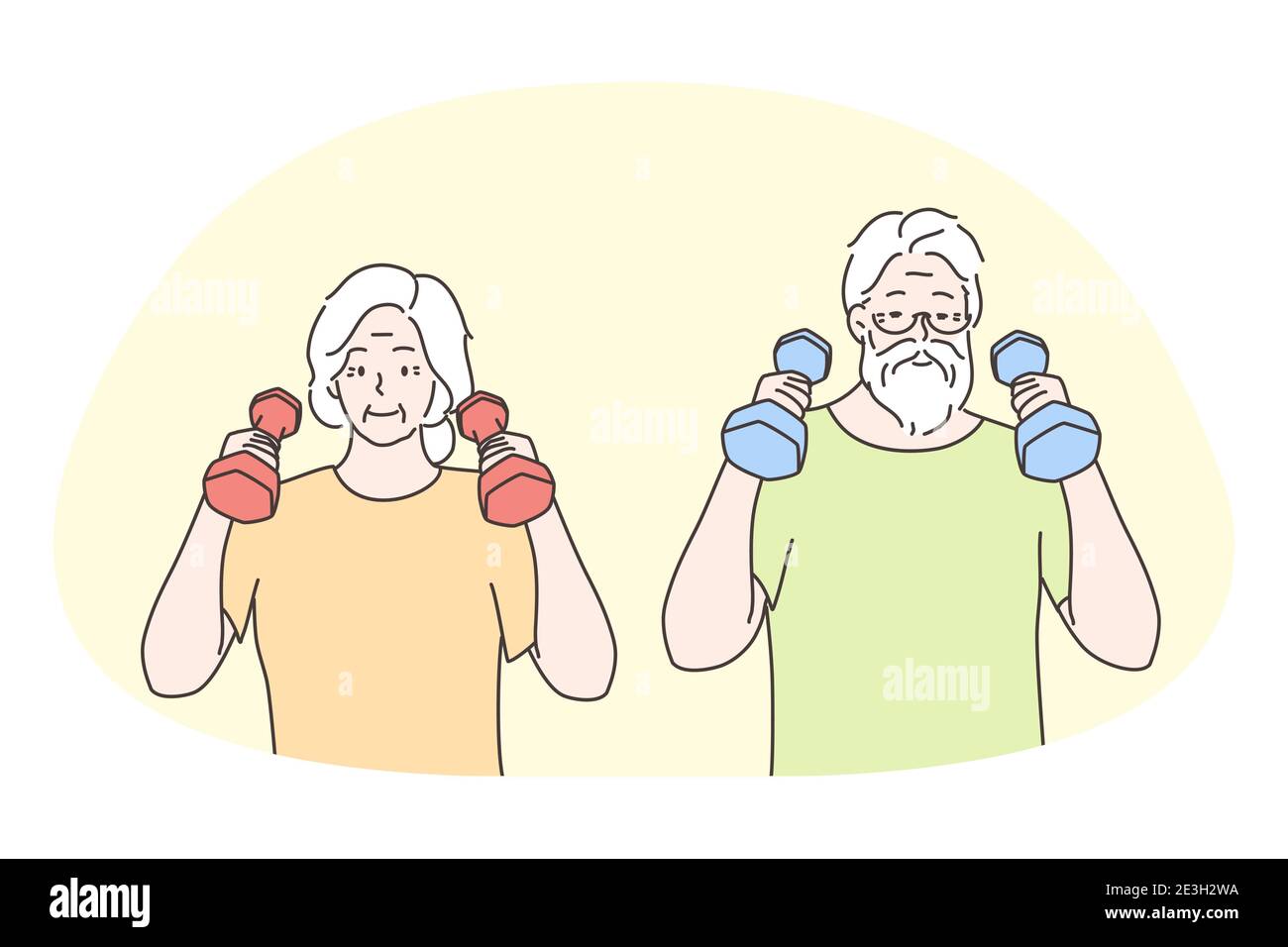 Cartoon Characters Old Couple High Resolution Stock Photography and ...