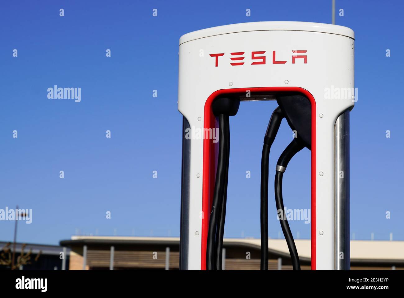 Bordeaux , Aquitaine France - 11 21 2020 : tesla Supercharger car point ...