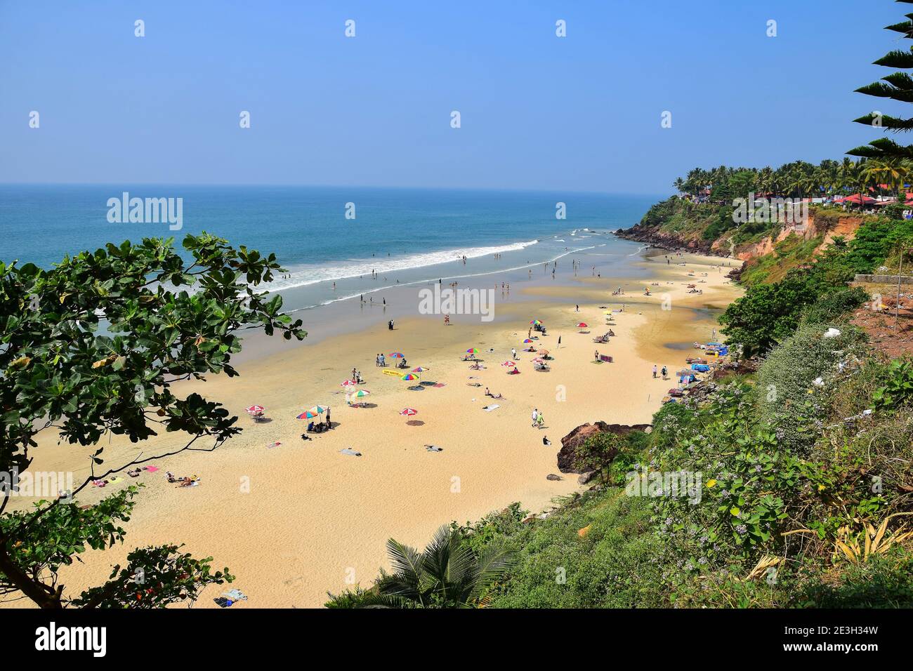 Arabian Sea, Varkala Beach, Varkala, Kerala, India Stock Photo - Alamy