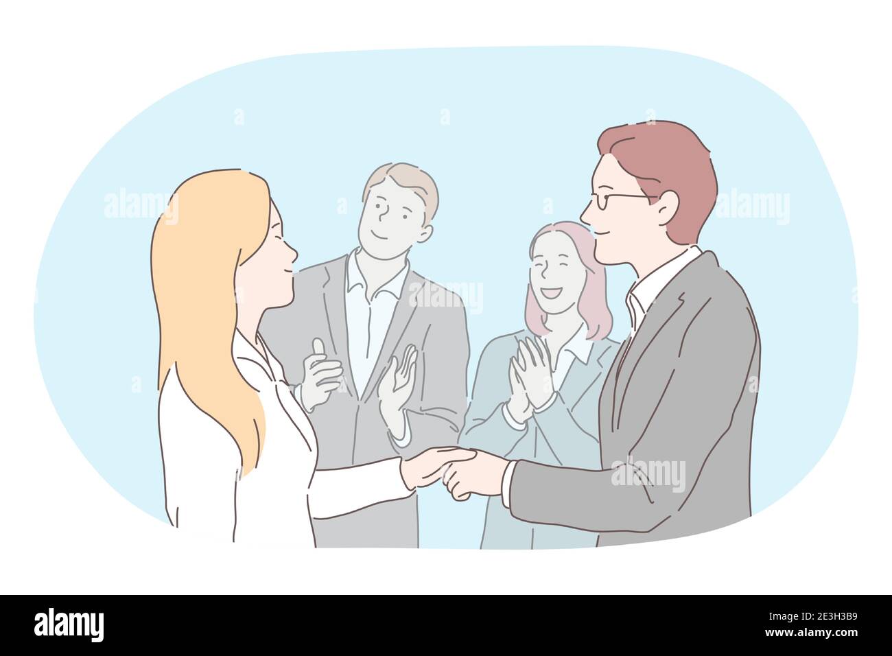 Agreement, deal, business, successful negotiations, teamwork concept ...