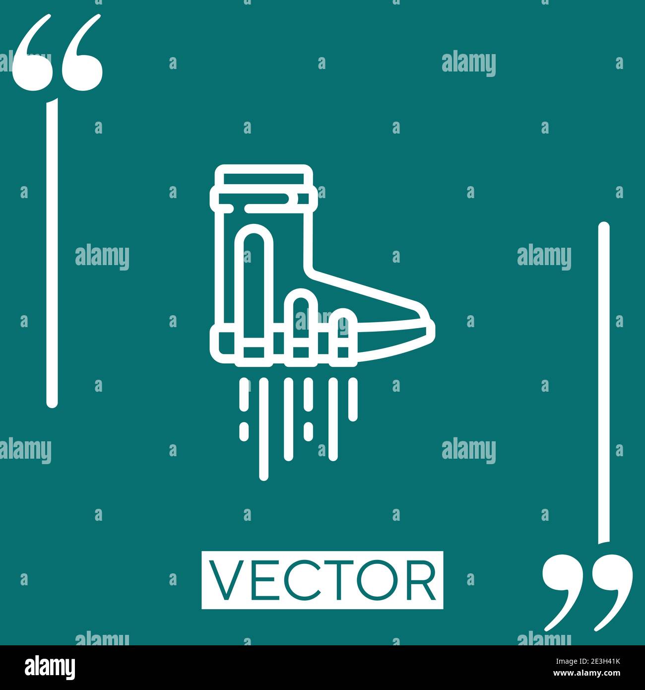 flying shoes vector icon Linear icon. Editable stroke line Stock Vector ...