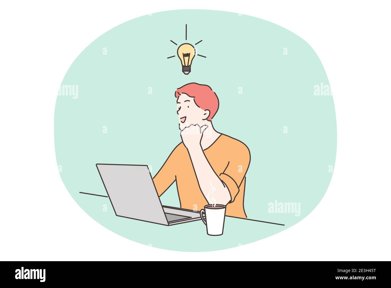 Student planning their work Stock Vector Images - Alamy