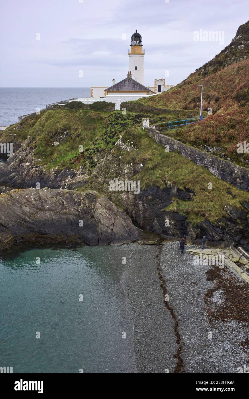 The lighthouse at Douglas Head on a winters day Stock Photo - Alamy