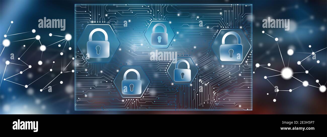 Illustration of a data security concept Stock Photo - Alamy