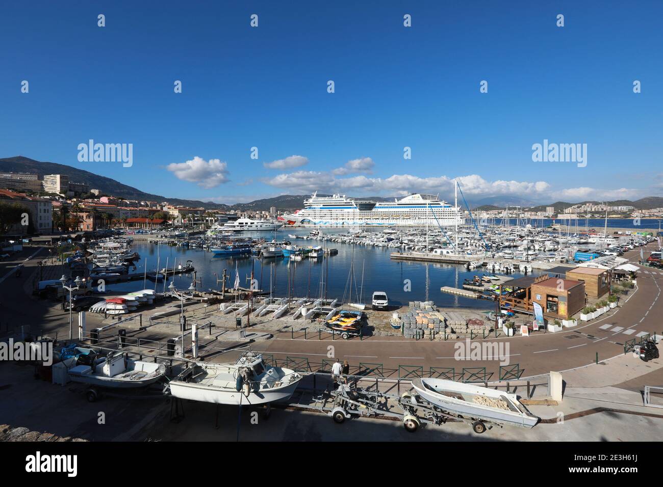 Ajaccio (central-western Corsica). 2019/10/08 Cruise ship Aida Stella ...