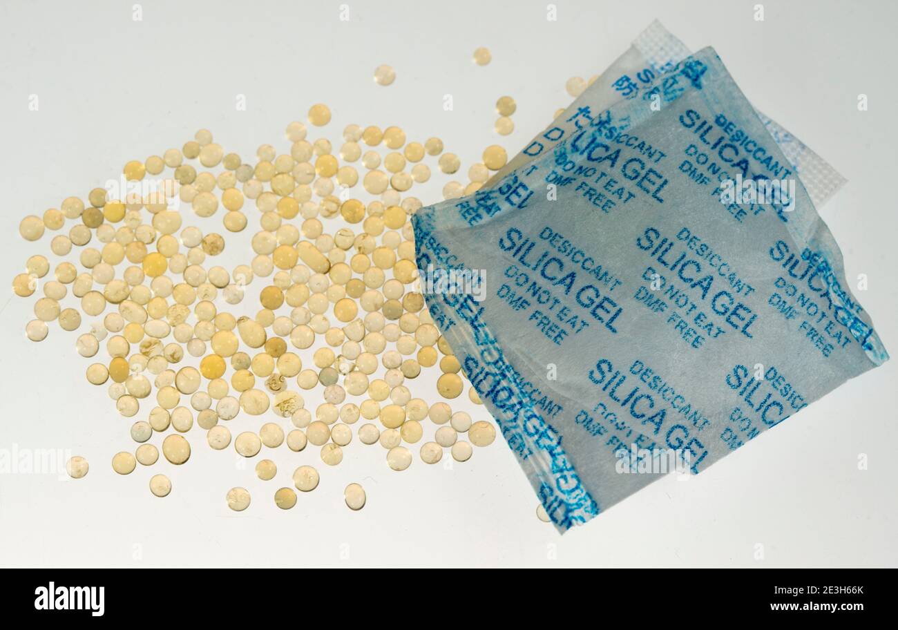 Silica gel, desiccant, is often used in packaging of technical ...