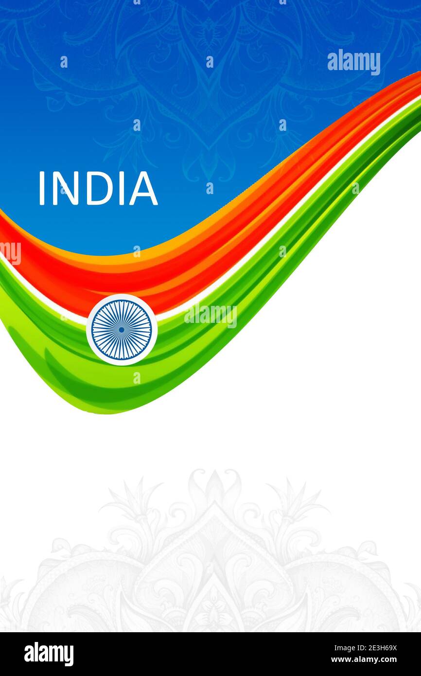 colors of Indian flag - Tricolor Stock Photo - Alamy