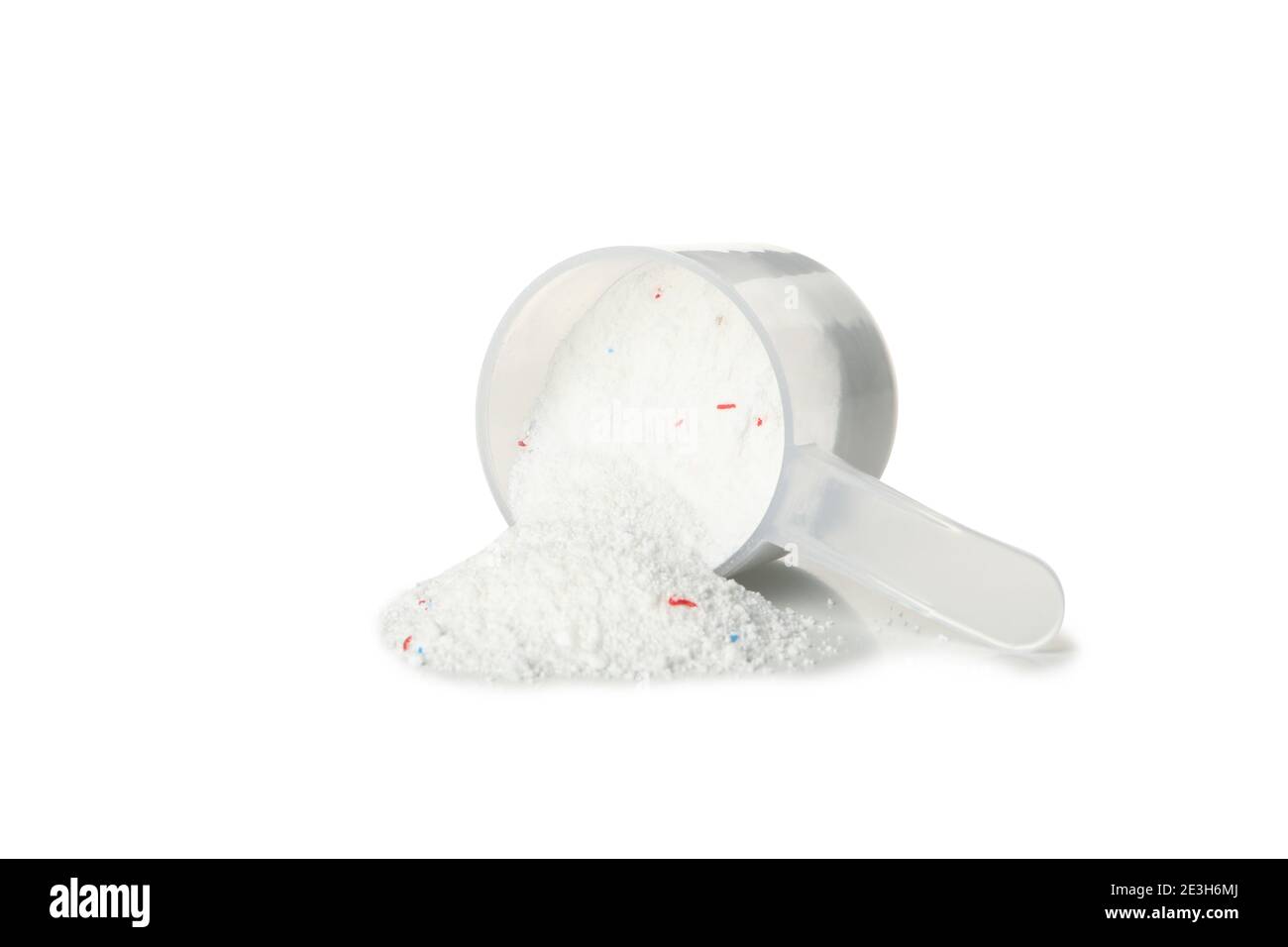 Scoop with washing powder isolated on white background Stock Photo - Alamy