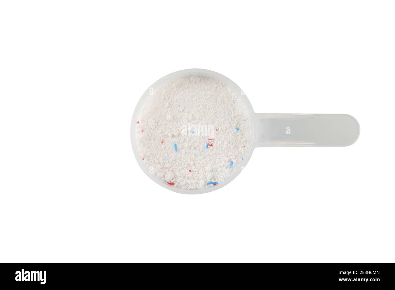 Scoop with washing powder isolated on white background Stock Photo - Alamy